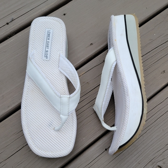 LOWER EAST SIDE | Shoes | Vintage 9s Y2k White Mesh Sporty Beach ...
